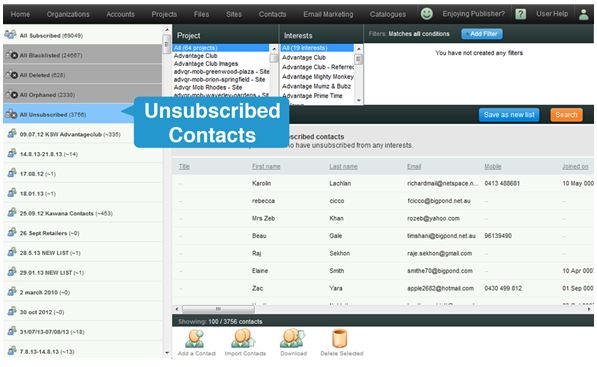 What is the difference between unsubscribed and blacklisted contacts? – Screener Support