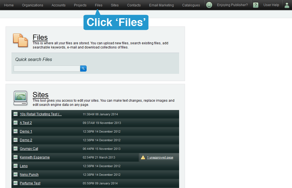 Uploading a file – Screener Support